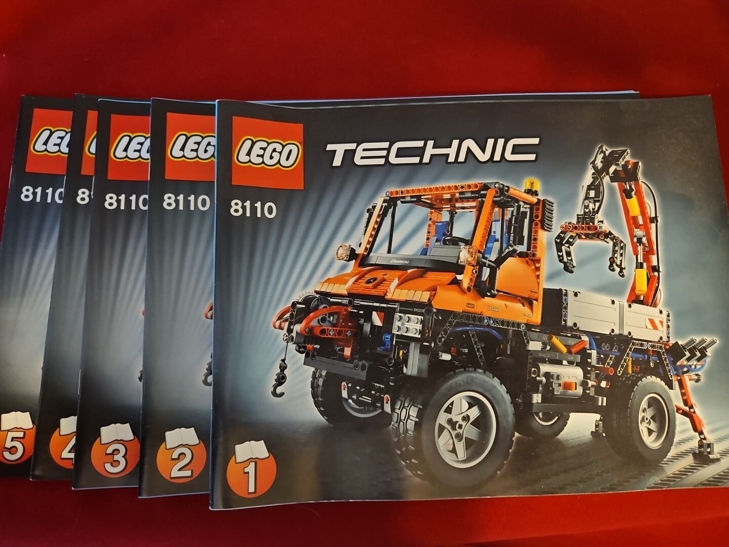 Lego 8110 Instruction books 1-5 Only Technic Mercedes-Benz Unimog U400 ...