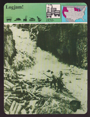 LOGJAM River Pigs Break up jam LOGGING HISTORY 1980 STORY OF AMERICA ...