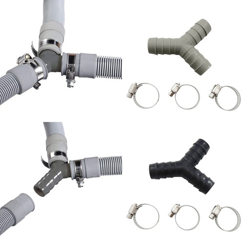 2PCS Y-Type Reducer Plastic Connector Split Pipe Connection Three-Way ...