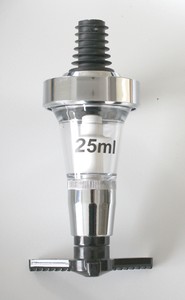 Chrome Drink Dispenser Bottle Optic Spirit Measure Bar Optics GS 25, 35 ...