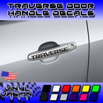 4x Traverse Door Handle Decal Chevrolet Chevy L LS LT RS Premier | eBay