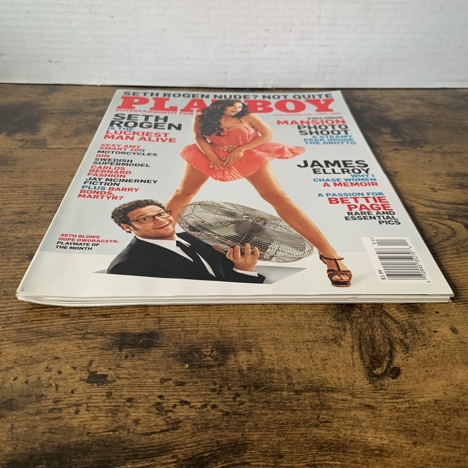Playboy Magazine April 2009 Seth Rogen Cover Hope Dworaczyk Playmate ...