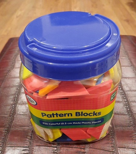 Didax Plastic PATTERN BLOCKS 250 Pcs MATH Shapes Colors Skills Home ...