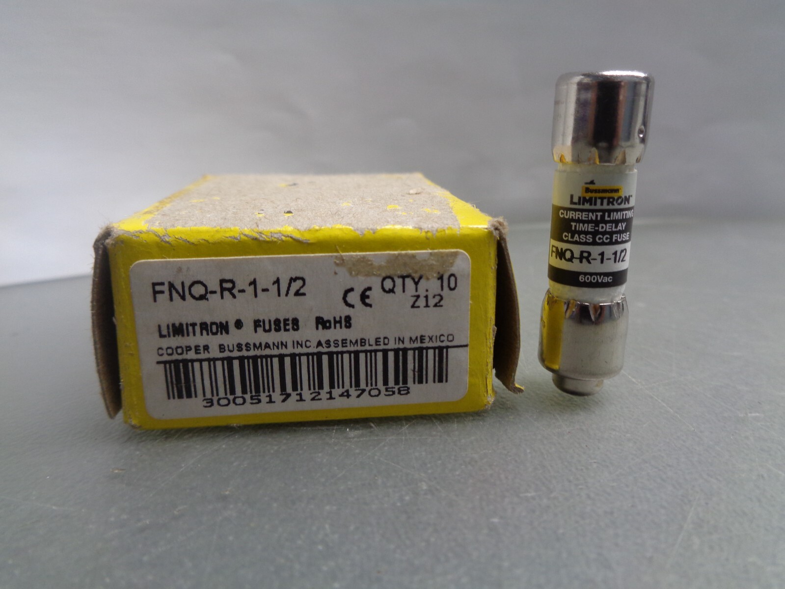 New Lot Bussmann FNQ-R-1-1/2 Amp Fuses Class CC 600V NEW LOOK NIB | eBay