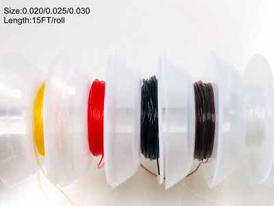 2-50Rolls 0.025 Dental Orthodontic Elastic Power Tube Solid Thread 15FT ...