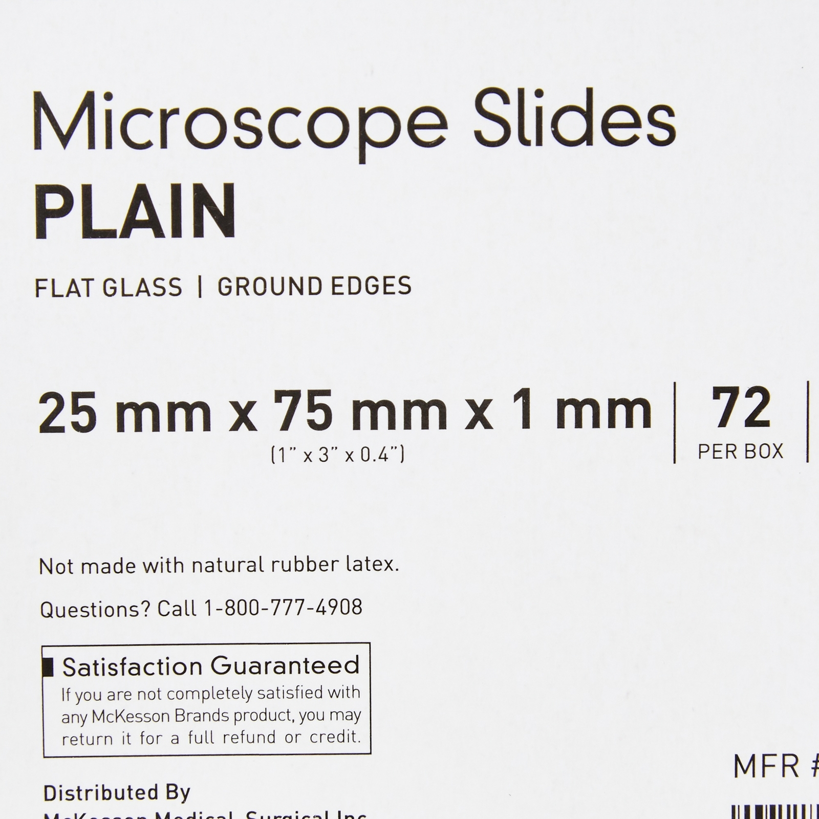 McKesson Microscope Slide 1 X 3 Inch X 1 Mm Plain Case of 1440 for sale ...