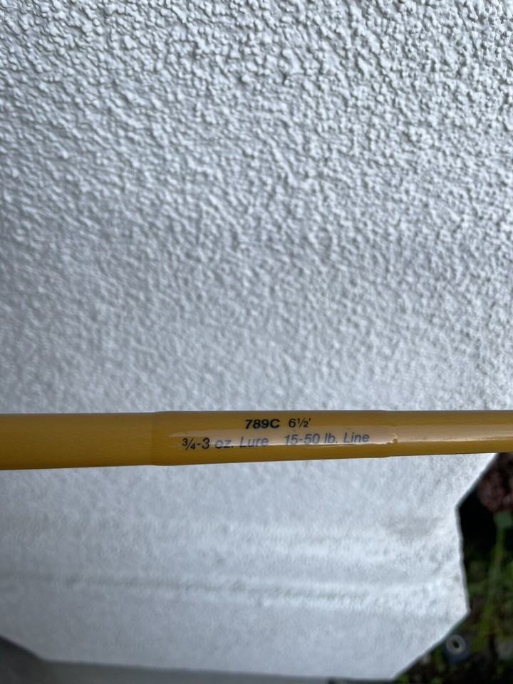 Vintage Fenwick PacificStik 789C 6 1/2’ Fenglass Fishing Rod 3/4-3oz 15 ...