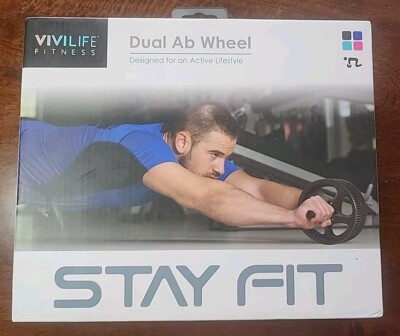 Vivlife Fitness Ab Roller Abdominal Crunch Wheel Exercise Multifunction ...
