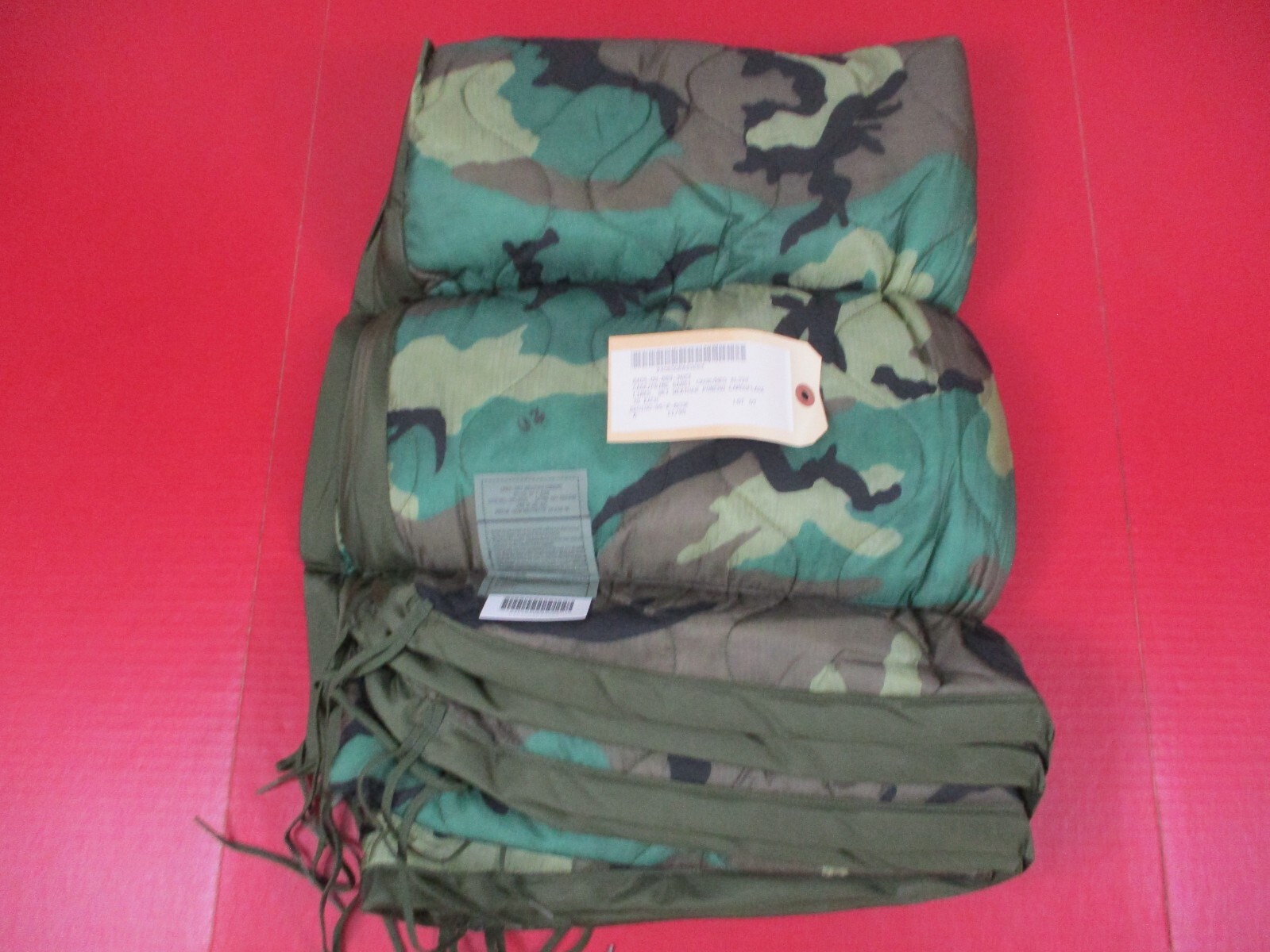 post-Vietnam US Army Woodland Camouflage Poncho Liner - MINT NOS ...