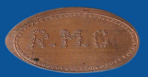 Chester M Rogers - CMR Reversed Initials - Copper Elongated | eBay