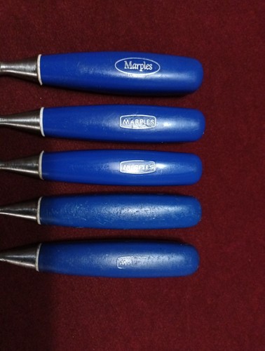 Vintage Five Marples Blue Chip Firmer Chisels | eBay
