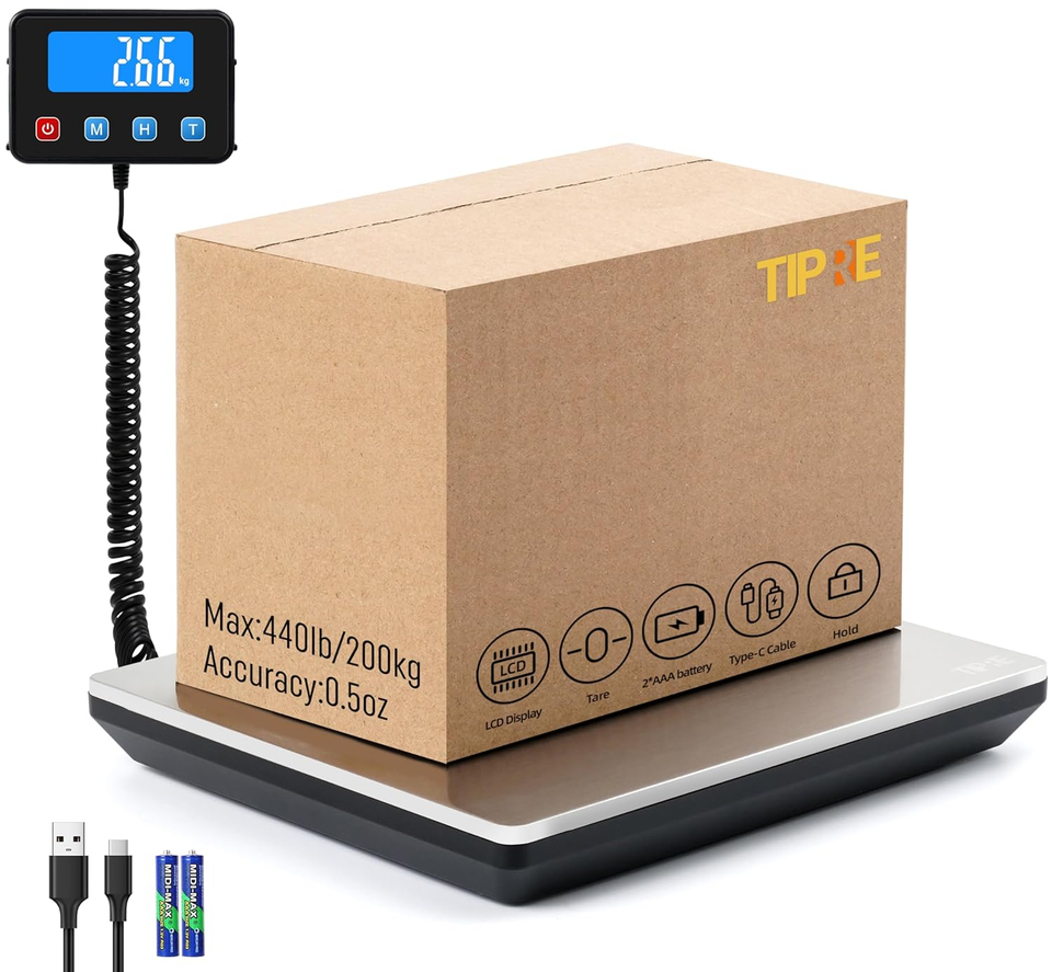 Digital Shipping Postal Scale 0.5 Oz High Accuracy! 440Lb Commercial ...
