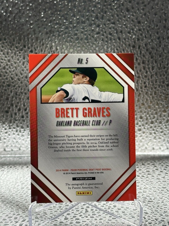 2014 Panini Prizm Perennial Draft Picks Brett Graves Silver Holo Prizm ...
