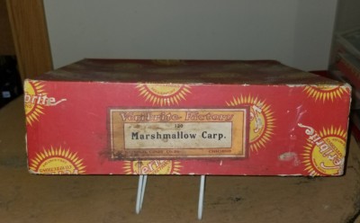RARE 1930-40 ERA VERIBRITE CANDY FACTORY MARSHMELLOW CARP. CANDY BOX ...