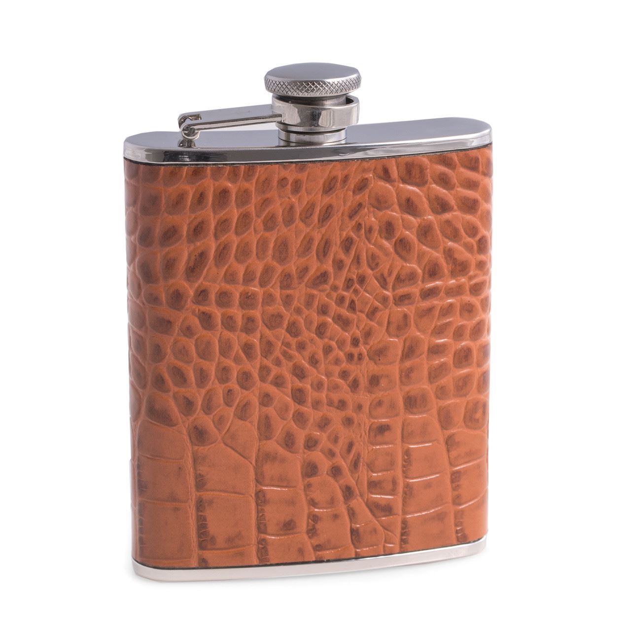 Bey-Berk Model FS256 Stainless Steel Croco Leather Steel Flask | eBay