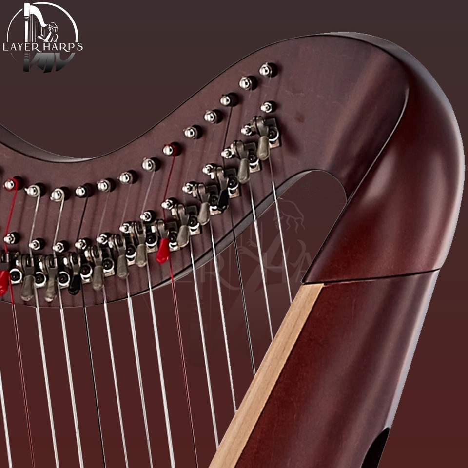 Ogden Harp 34 Strings lever harp Mahogany made By Layer Professionals ...