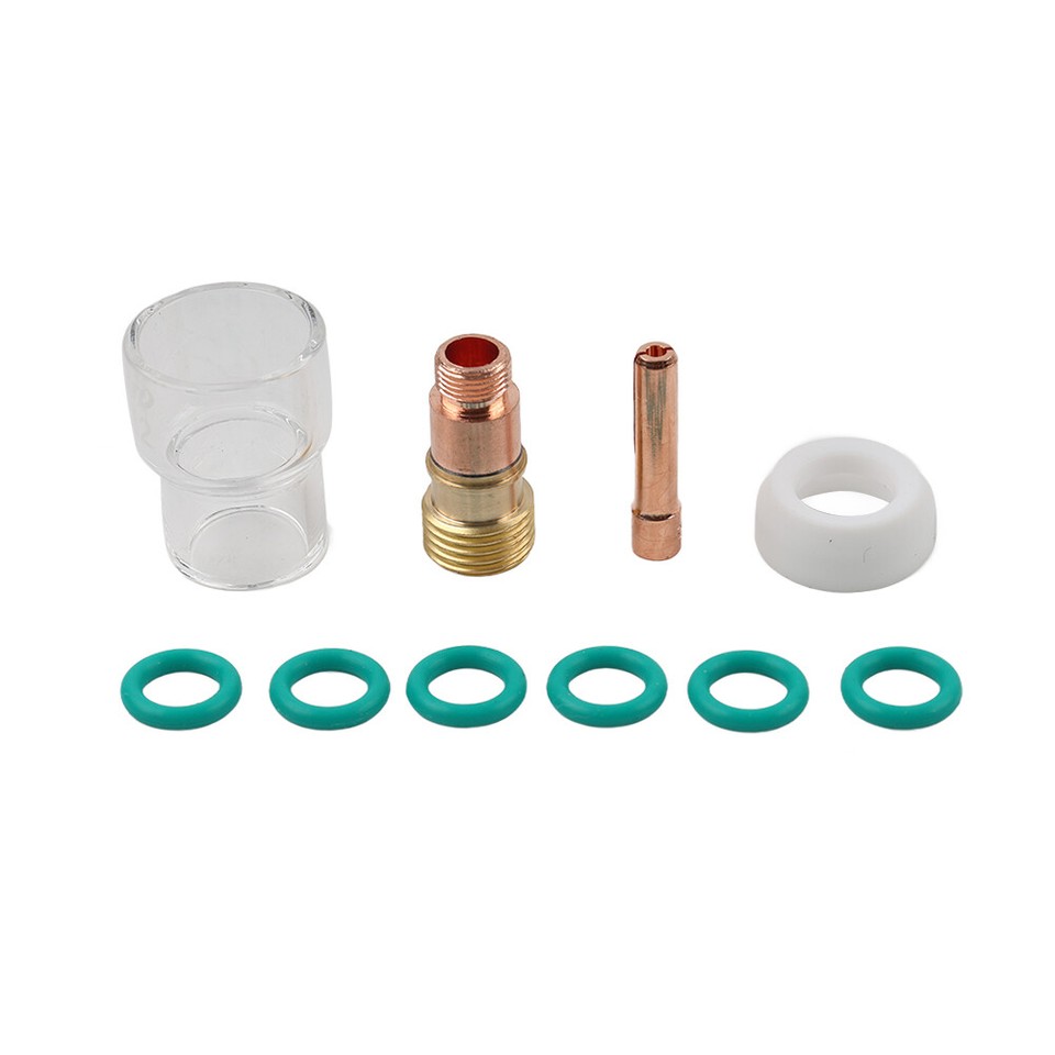 10PCS TIG Welding Torch Stubby Gas Lens #12 Pyrex Cup Kit for WP-17/18 ...