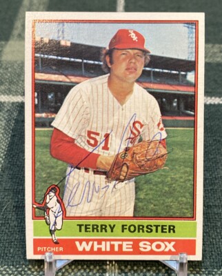 1976 Topps #437 Terry Forster Chicago White Sox Signed Auto Autographed ...