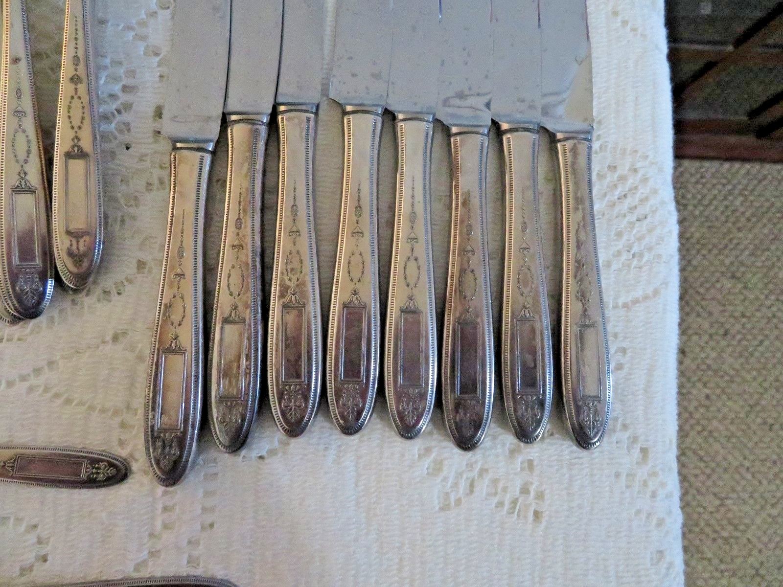 Antique Oneida Community Plate 1921 Grosvenor Pattern Flatware 42pc | eBay
