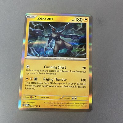 Pokemon Zekrom 66/182 Holo Rare Paradox Rift 1st Edition Scarlet And ...