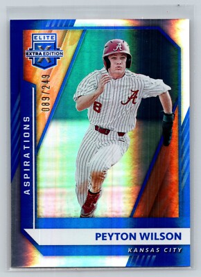 2021 Panini Elite Extra Edition Aspirations #66 Peyton Wilson Blue /249 @ | eBay