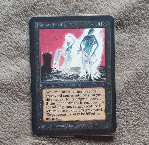 Animate Dead - alpha -Magic the Gathering - 31 Jahre alt (370 not 810 ...