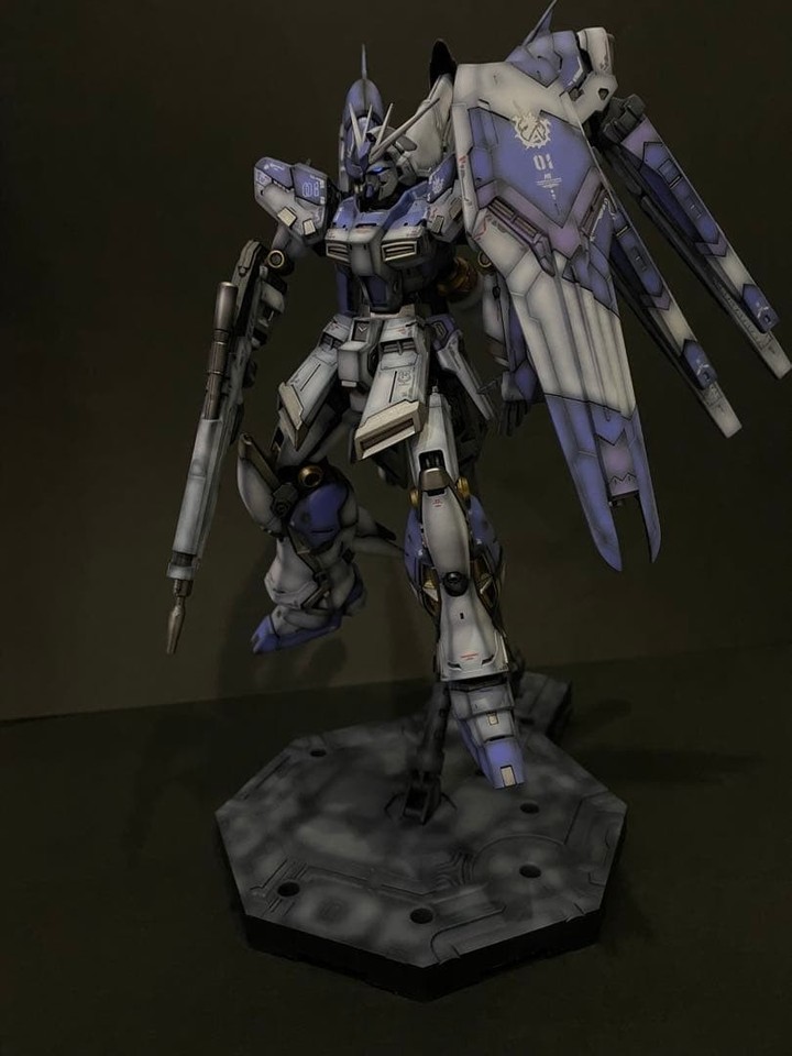Built & Painted Bandai RG 1/144 Hi-Nu Gundam Gundam Char's Counter ...