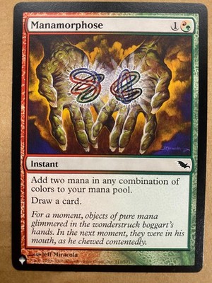 MTG 1x Manamorphose # 211 The List - Shadowmoor Magic the Gathering ...