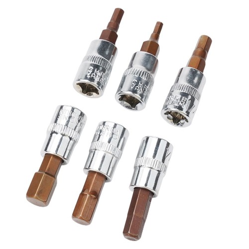 1/4 Inch 6pcs H3-H8 Hex Screw Driver Bits Screwdriver Bit Garden Tools ...