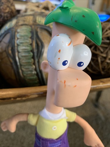 Disney Store Ferb Fletcher Doll Rubber Head Plush Body Toy READ* | eBay