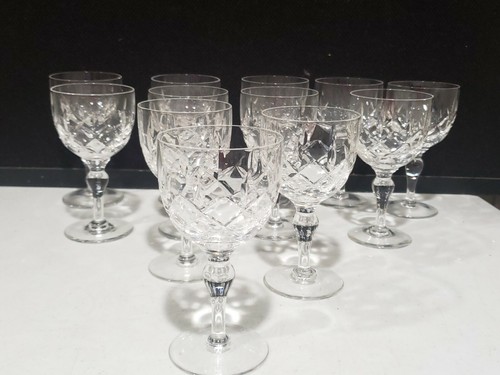 Set of 12- Stuart Crystal REGENT Pattern 4 7/8" Claret Wine Glass, 4 oz ...
