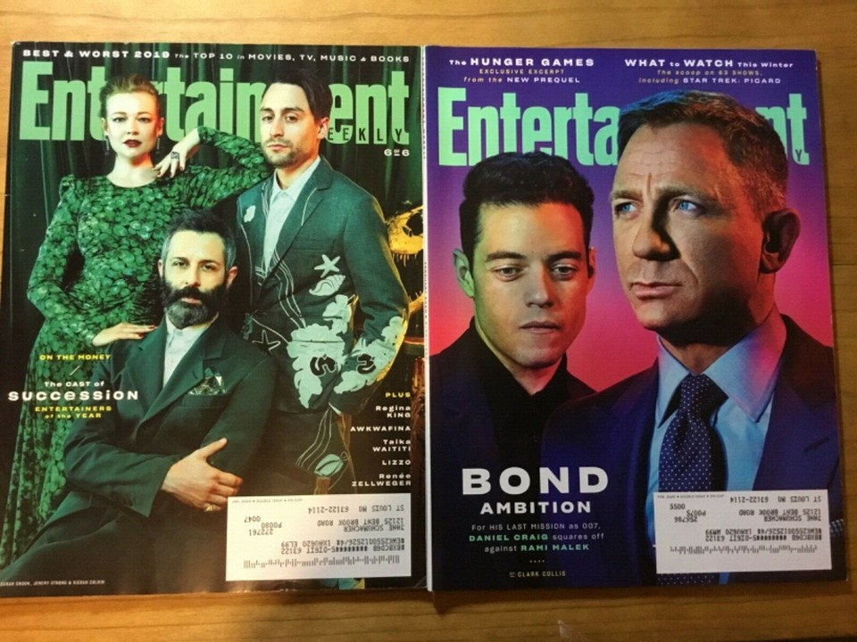 4 Issues Lot Entertainment Weekly Jan Feb March and April 2020 Daniel ...