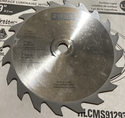 Ryobi Circular Saw Blade 7-1/4in 24 Tooth Carbide Tipped | eBay