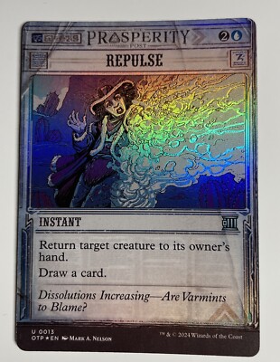 MTG The Prosperity Post Repulse Breaking News Foil 2024 Wizards Of The Coast | eBay