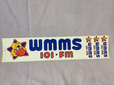 Vintage WMMS 101 FM Radio, Cleveland Ohio, Bumper Stickers with Minis ...