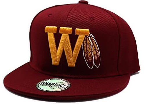 Washington New Leader Football Team Redskins Burgundy Gold Era Snapback ...