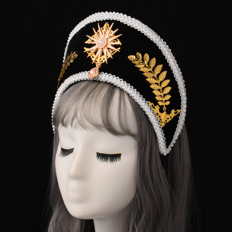 Women Tudor Renaissance Headpiece Medieval Royal French Hood Coronet ...