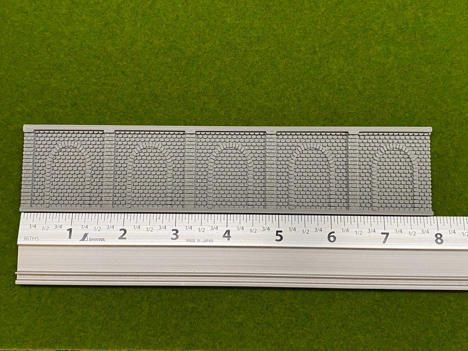 HO Scale 3D Printed Retaining Wall – 5 Arch Brick Panel (3 Pack ...