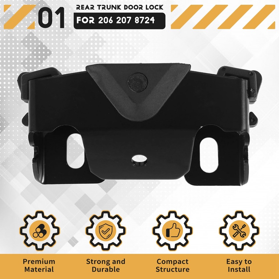 Car Rear Trunk Door Lock Boot Lock Catch for C2 206 207 8724 C0 J9F8 ...