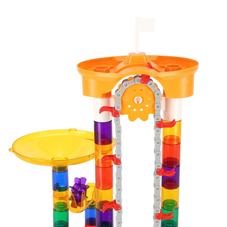 Marble Run Set 153 PCS with Motorized Elevator Educational Maze Gift ...