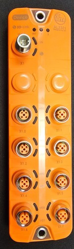 IFM AL2301 IO-Link Input/Output Module, M12, IP67, 18-30 VDC, 16 Inputs ...