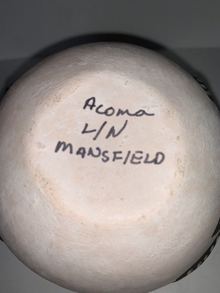 Native American LIZARD Seed Pot Acoma Pueblo POTTERY Signed N ...