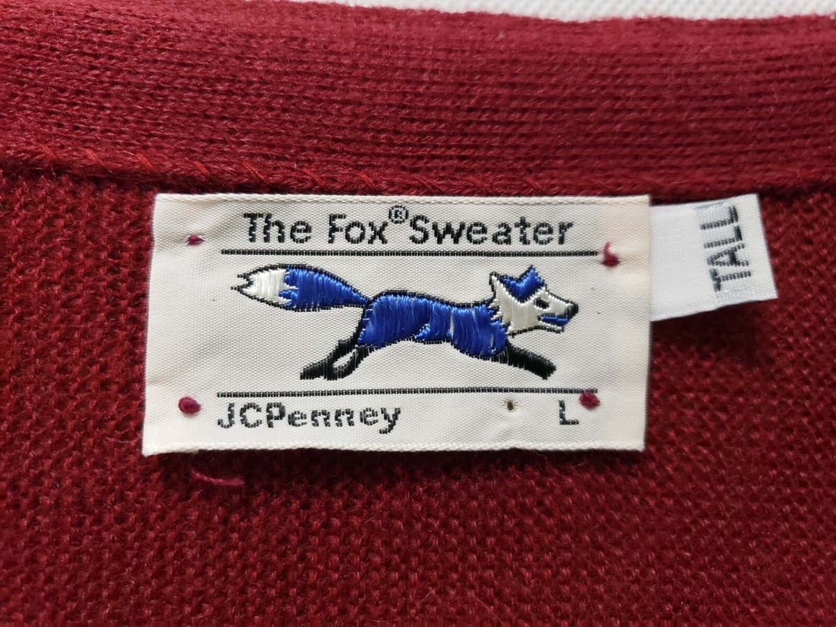 JC Penny The Fox Sweater Classic V-Neck Cardigan Sweater JC Penny The Fox Sweater Classic V-Neck Cardigan Sweater