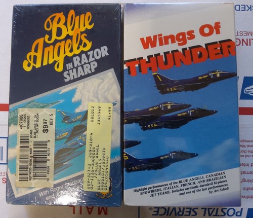 BLUE ANGELS IN RAZOR SHARP VHS 1982 - ROGER STAUBACH - Sealed- +WINGS ...