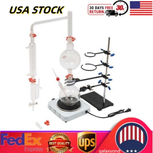 Organic Chemistry Lab Glassware Glass Kit Distillation Equipment Set ...
