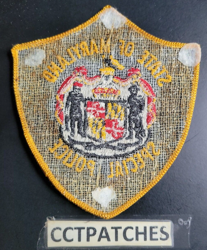 STATE OF MARYLAND SPECIAL POLICE SHOULDER PATCH MD | eBay