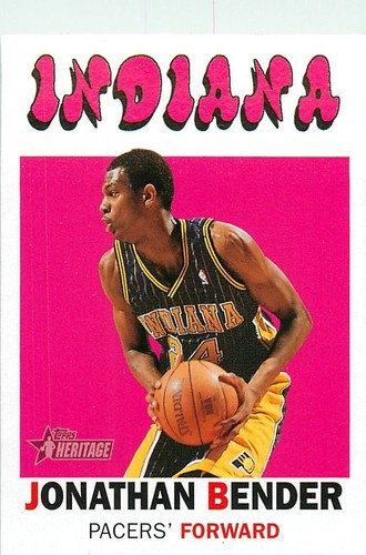 2000-01 TOPPS HERITAGE BASKETBALL CARD #206 JONATHAN BENDER PACERS | eBay