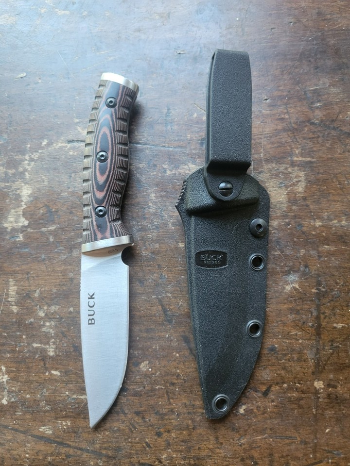 Buck BU853BRS Small Selkirk Hunting Knife with Black Molded Nylon ...