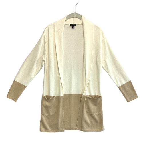 Talbots Petite Color Block Open Front Cardigan Sweater Women's Sz P (4 ...