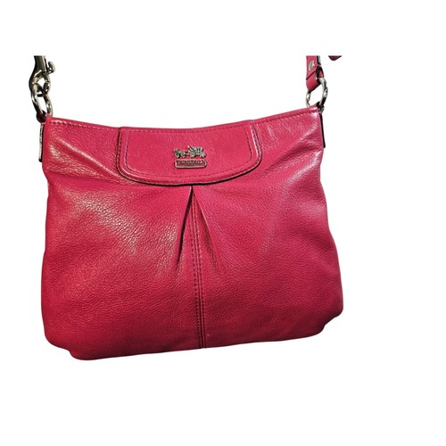 Coach Ashley Crossbody Swingpack Leather Raspberry Pink Shoulder ...